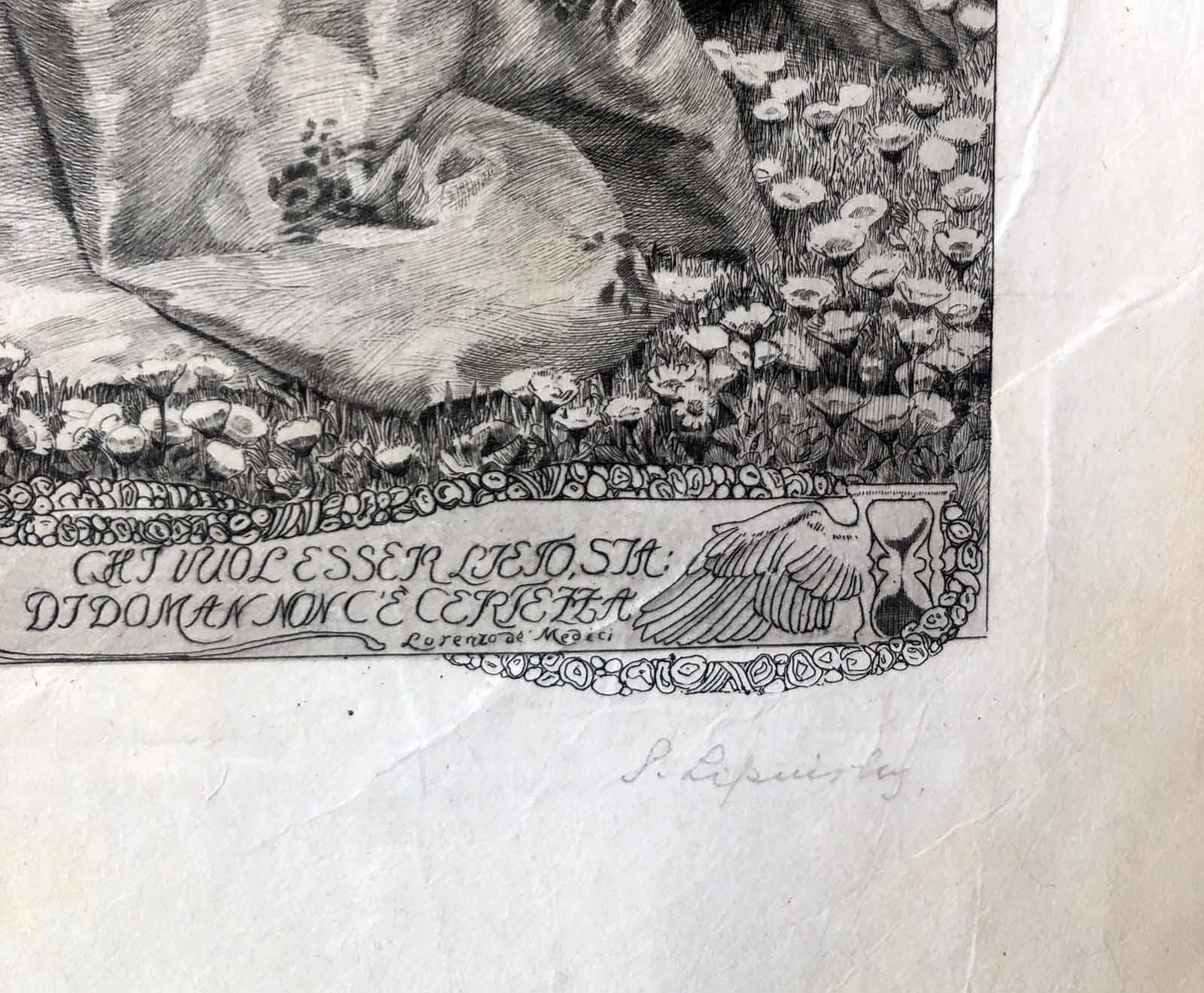 Sigmund LIPINSKY,Le Parche (Die Parzen),